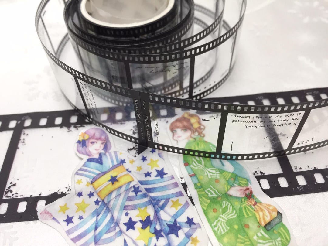 Movie Film Strip Sticker Tape Photo Film Strip Filmstrip Transparent ...