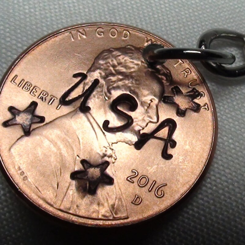 Lucky Penny Keychain - Etsy