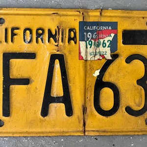 California License Plate, Vintage License Plates, CA License Plates ...