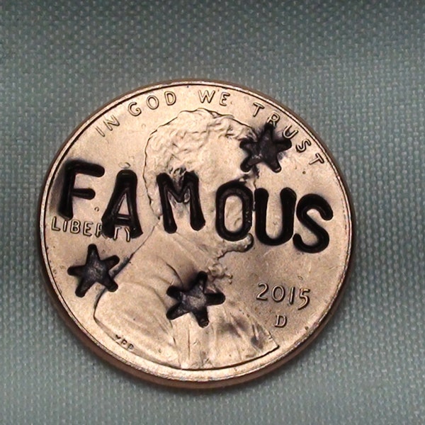 Hand Stamped Penny - Etsy