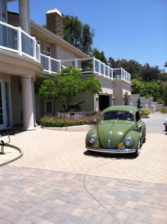Show Car Photograph at Mansion Home VW Bug Classic Car | Etsy