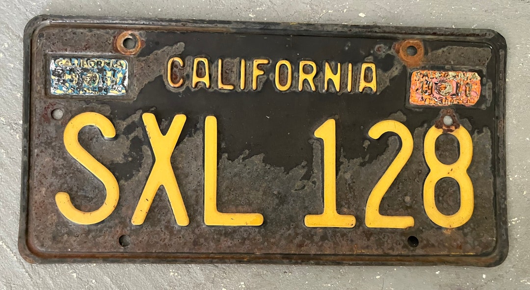 California License Plate, Vintage License Plates, CA License Plates ...
