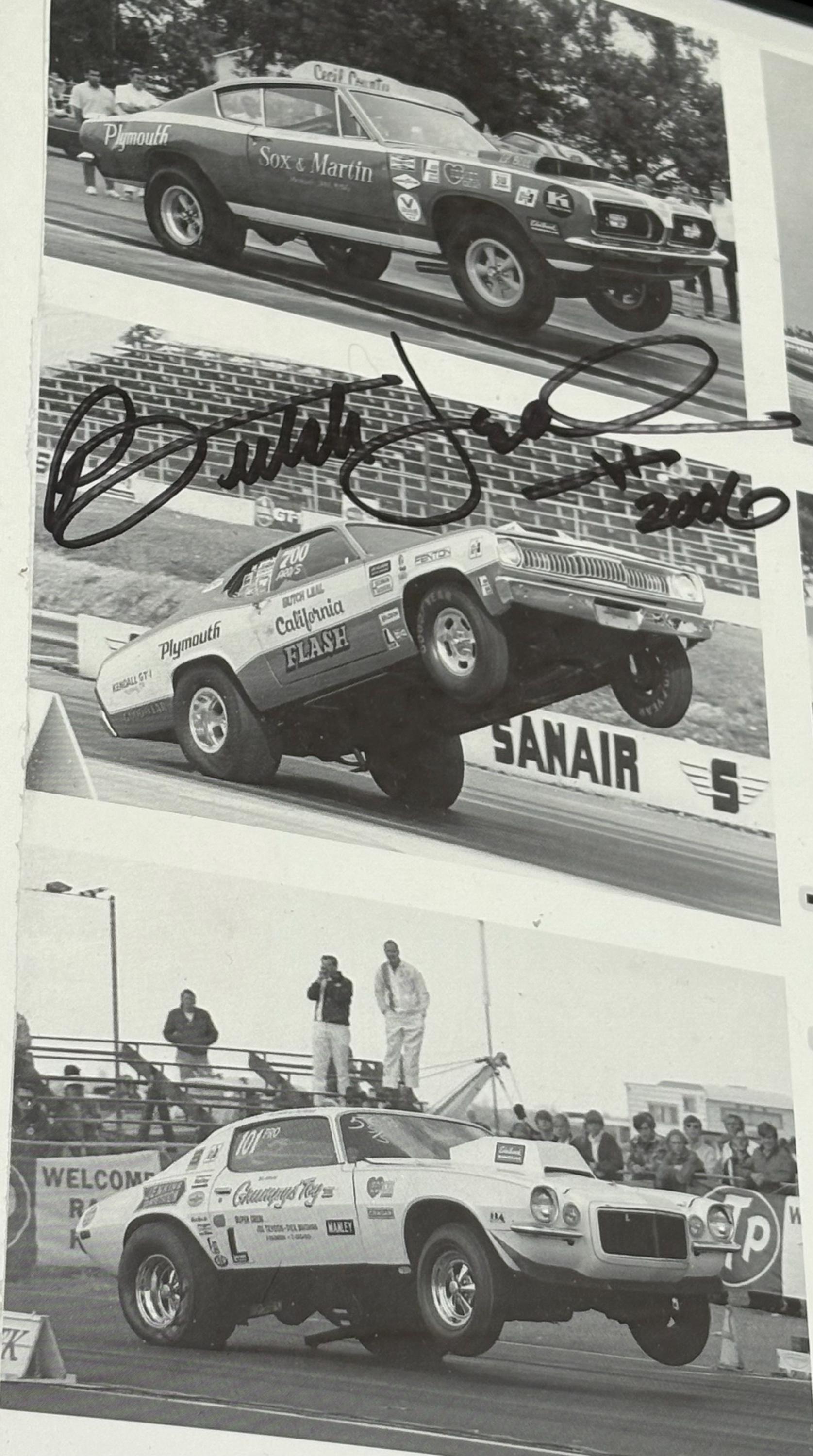 Butch Leal the California Flash Autographed Print of Prehistoric Pro ...