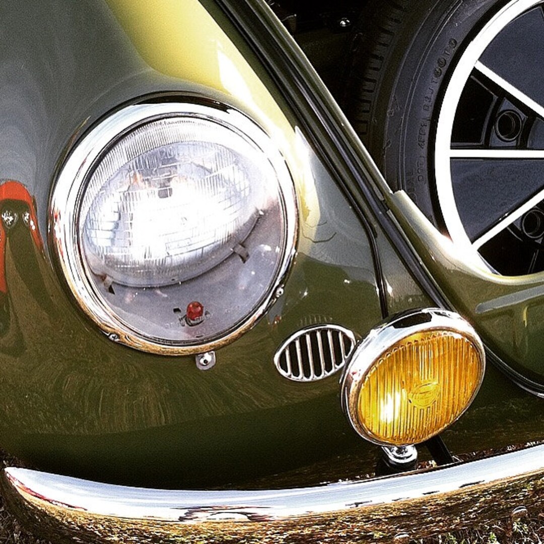 Photograph of Volkswagen Bug Front Headlight, Vw Photography, VW Bug ...