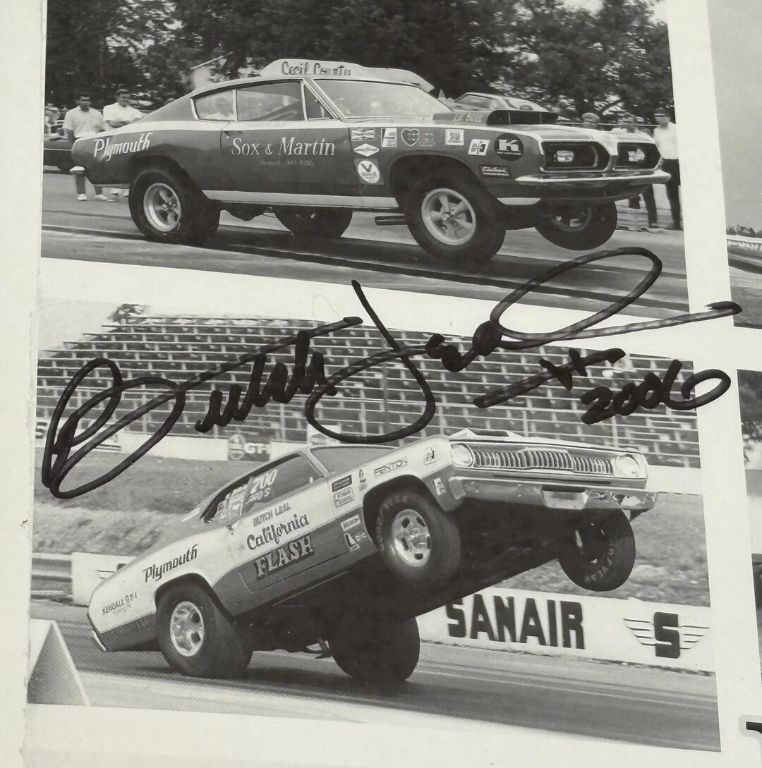 Butch Leal the California Flash Autographed Print of Prehistoric Pro ...