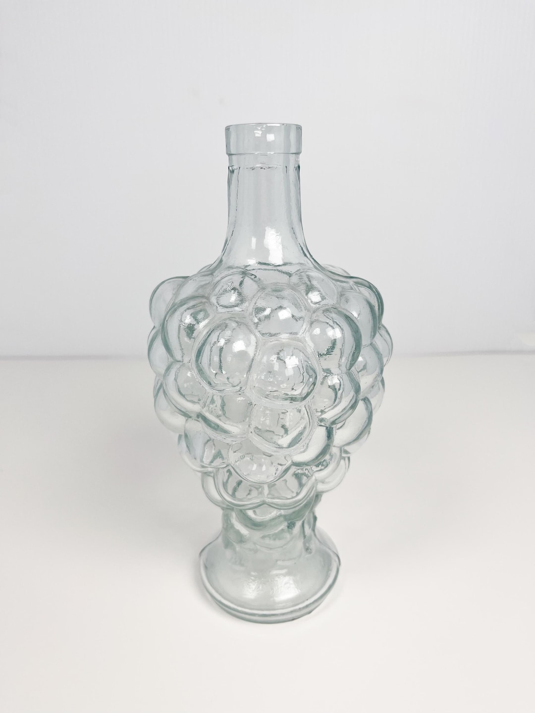 Vintage Glass Grape Cluster Bottle / Decanter - Hand Blown Art Glass - Etsy