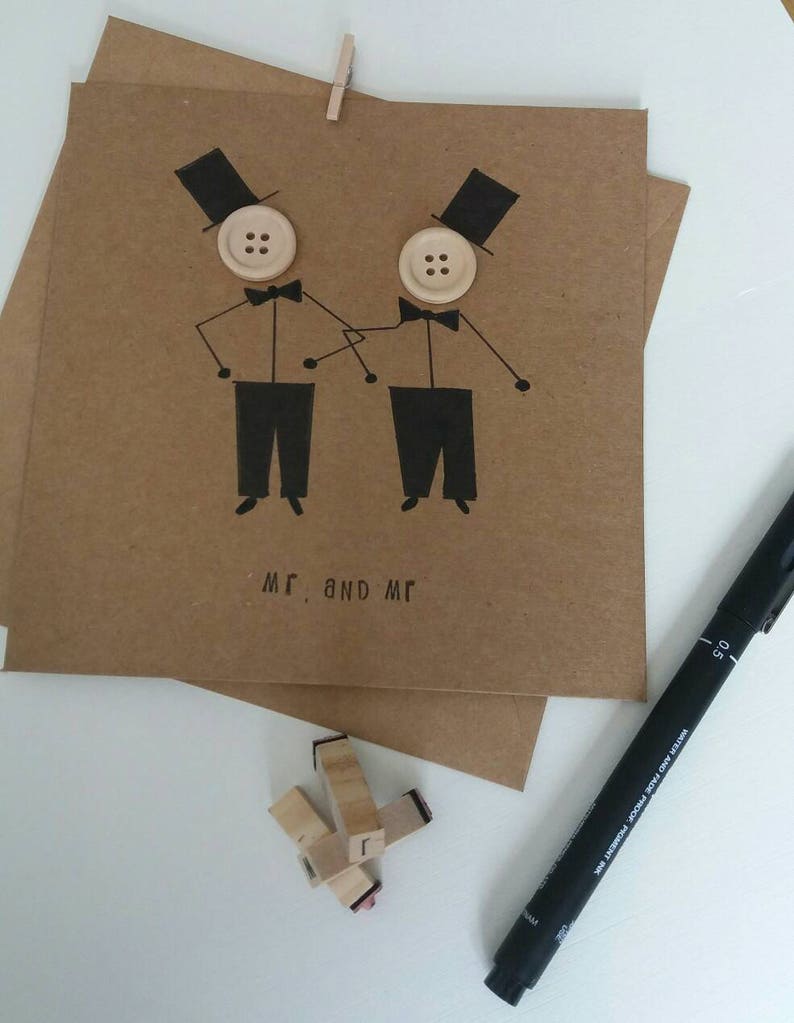 Gay Wedding Mr And Mr Same Sex Marriage Civil Partnership Etsy