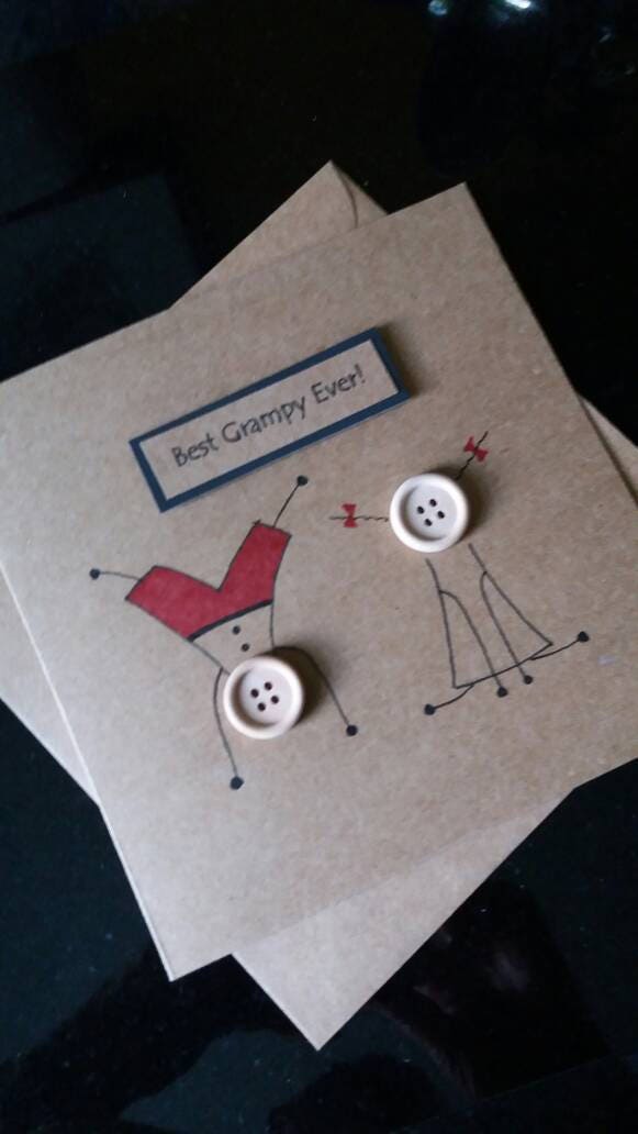 Grampy-birthday Card Personalised Grandfather Grandad-thank You Card ...