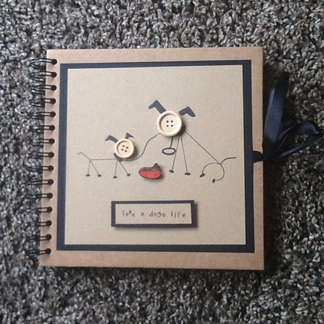 Pet Photo Album New Puppy Book Family Pet scrapbook - Etsy UK