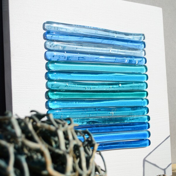 Fused Glass Beach Scene - Etsy