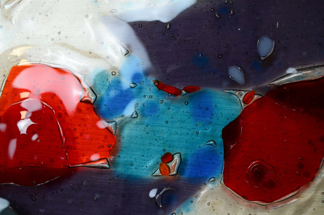 Fused Glass Wall Art: Modern Office Decor, Original Gift - Etsy