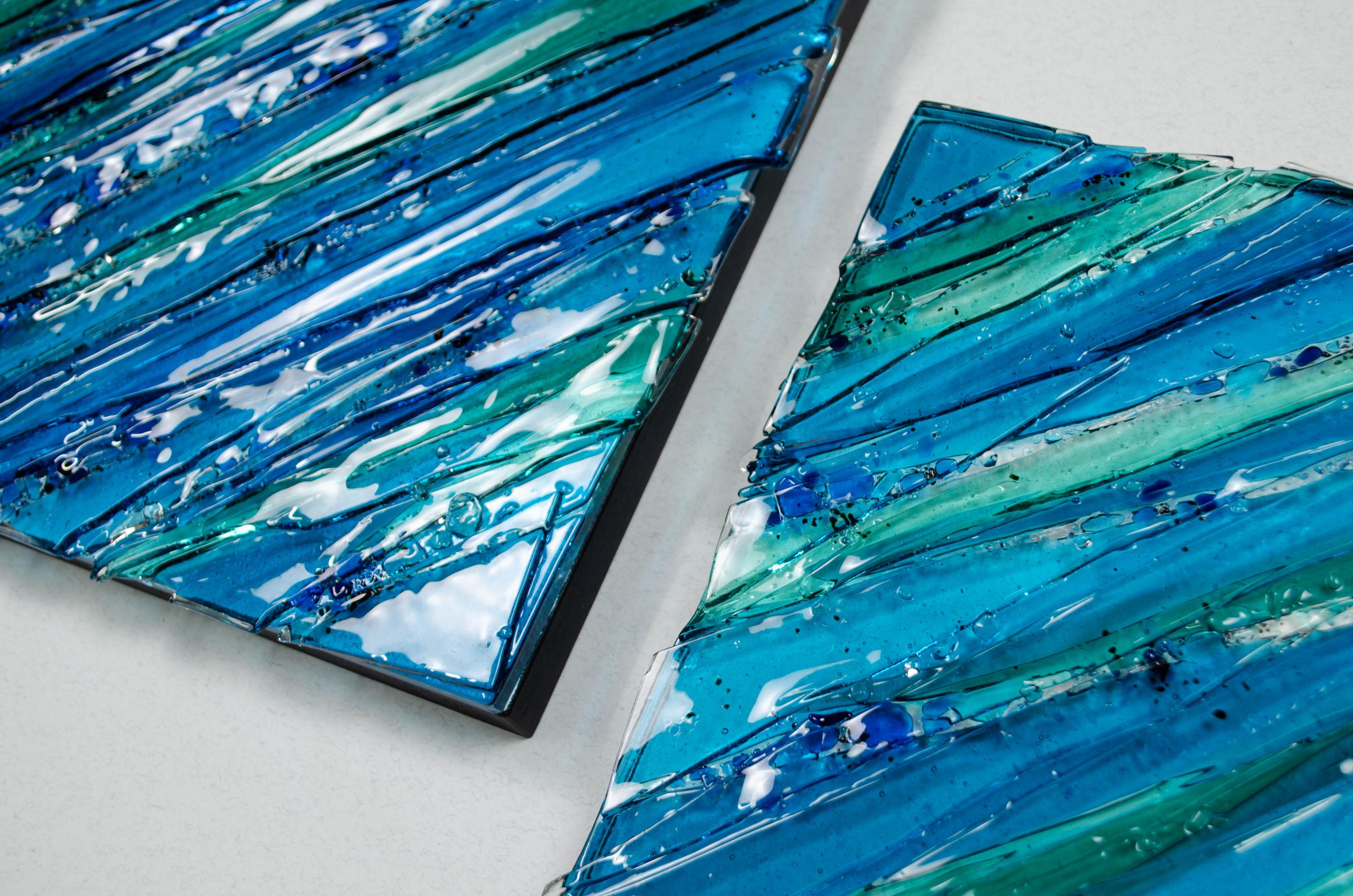Modern Glass Art Modern Fused Glass Wall Art Contemporary Glass Art ...
