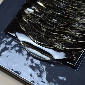 Modern Glass Art Contemporary Glass Wall Art Glass Art Fused - Etsy