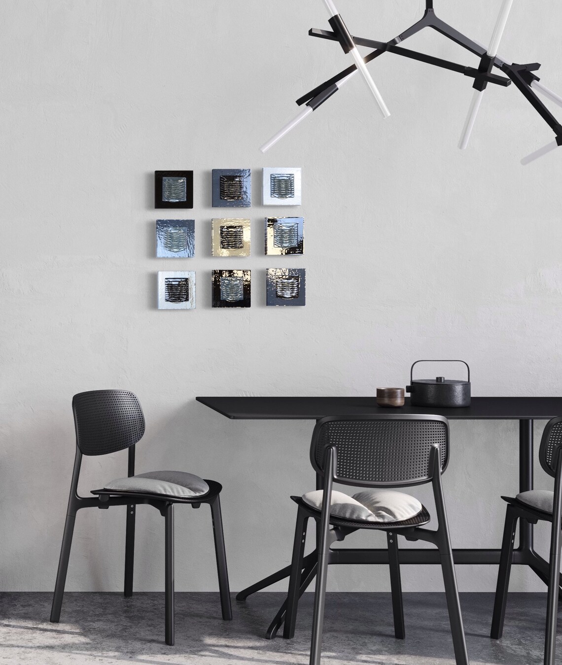 Modern Glass Art Contemporary Glass Wall Art Glass Art Fused - Etsy