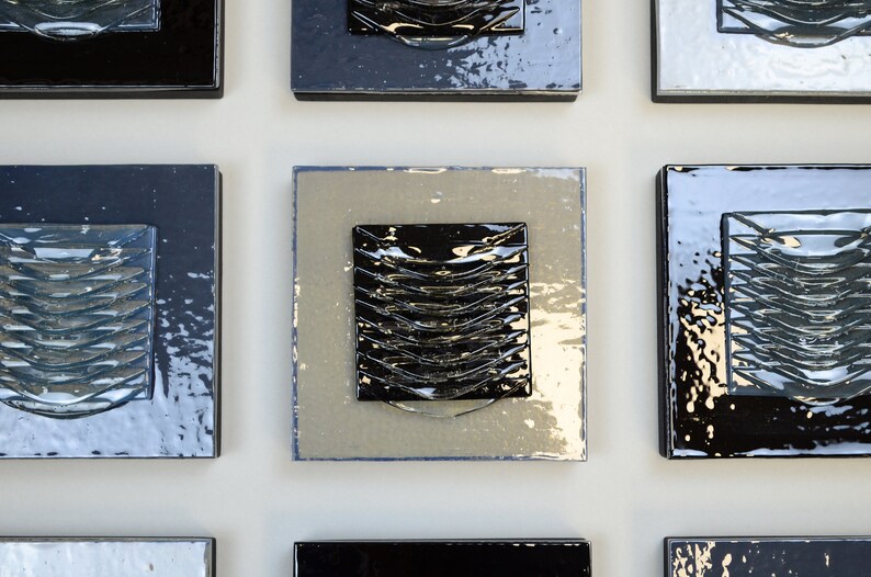 Modern Glass Art Contemporary Glass Wall Art Glass Art Fused - Etsy
