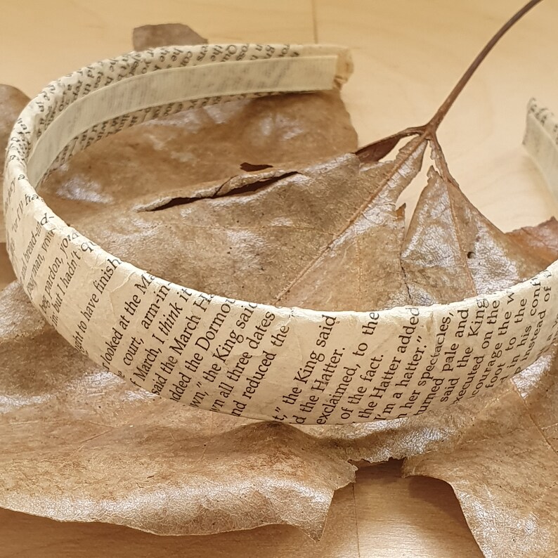 Alice in Wonderland Headband for Book Lover Woman. Eco-hair - Etsy