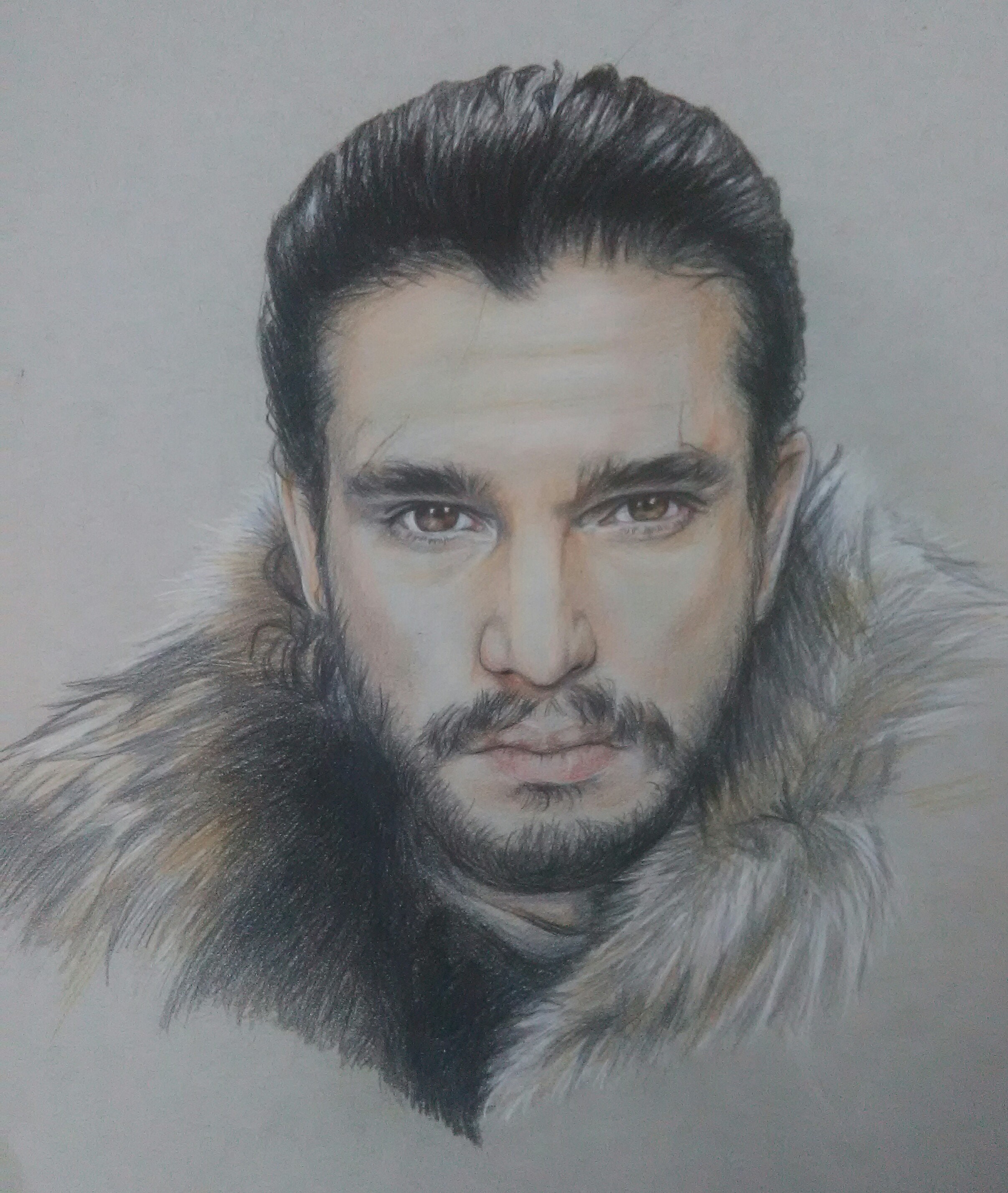 JON SNOW Ice and Fire Art PRINT by Ellen Walker Poster - Etsy