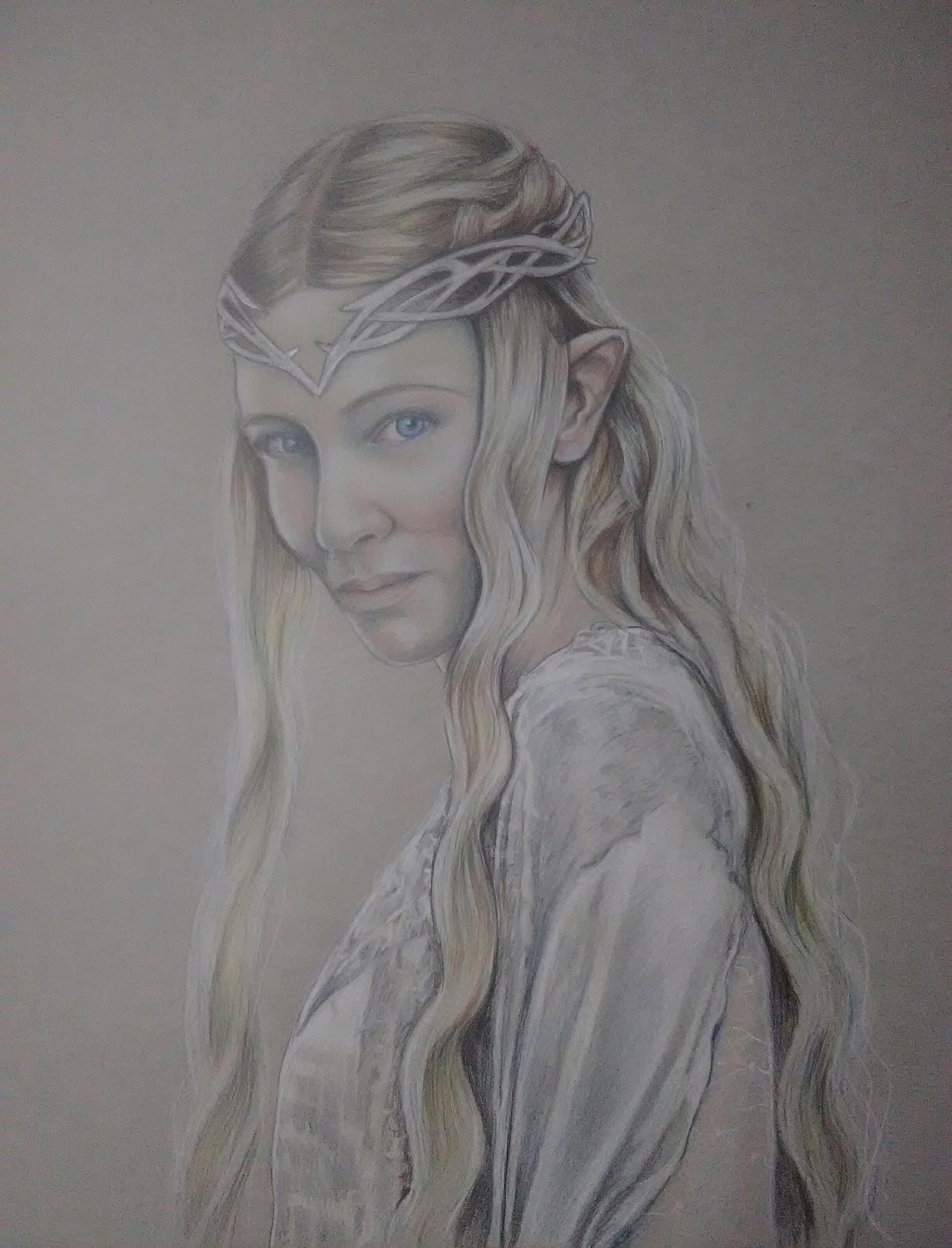Galadriel by ELLEN WALKER Art Print Poster A4,A3,A5 Hobbit Lord of the ...