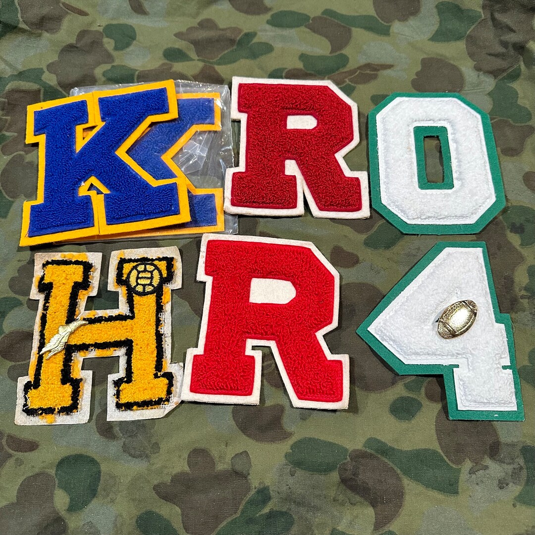 Vintage Varsity Letterman Patch Medium 4 Inches - Etsy