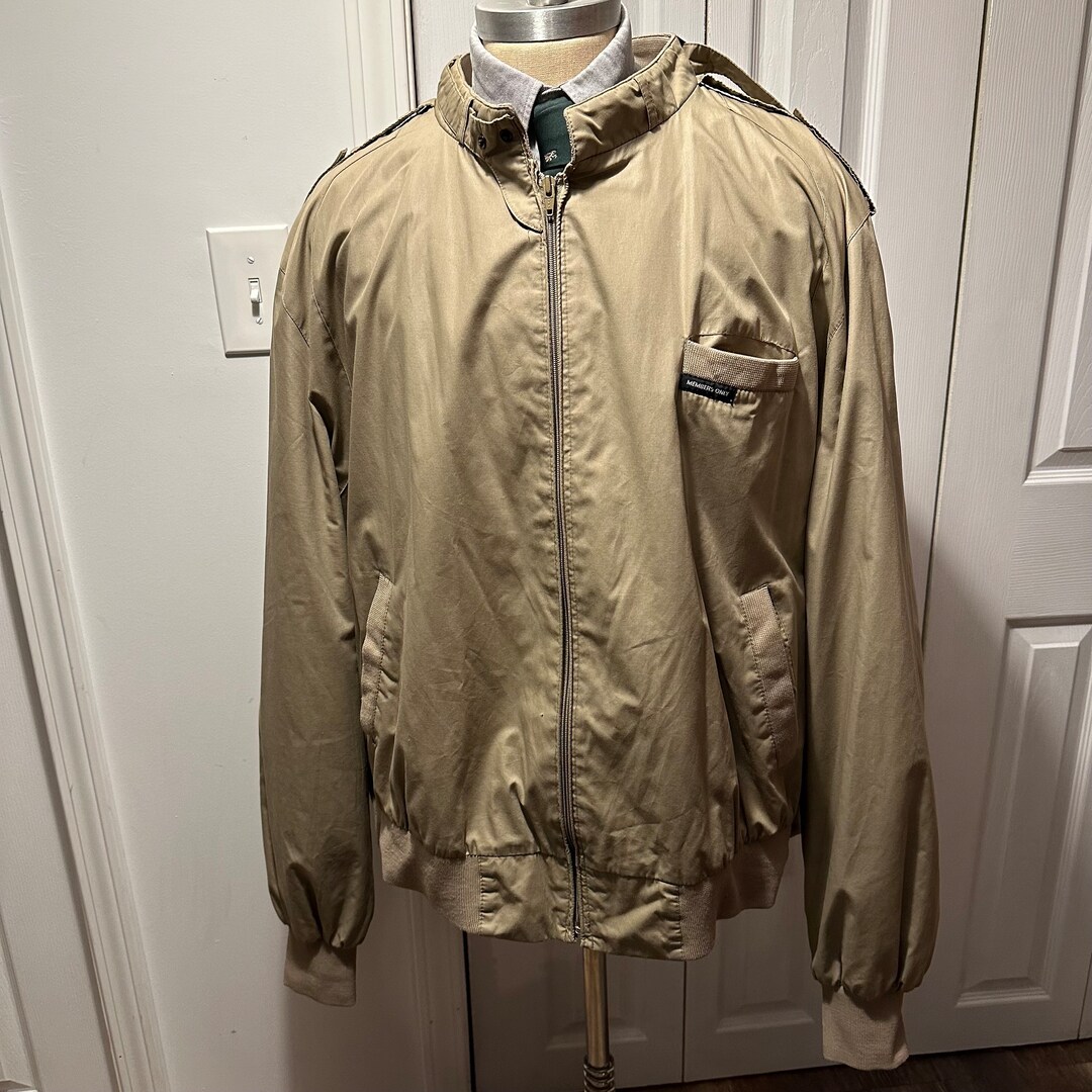 Vintage Members Only Jacket XXXXL Tan - Etsy