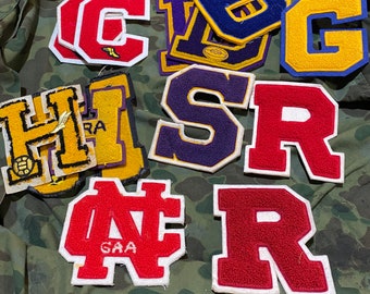 Vintage Varsity Letterman Patch Double Letters | Etsy
