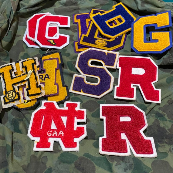 Vintage Varsity Letterman Patch Medium 4 Inches - Etsy