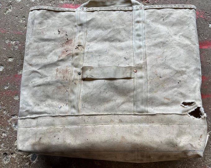 Vintage Coal Bag Heavy Duty Tool Tote - Etsy