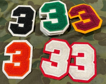 3" Varsity Number Patch - Etsy