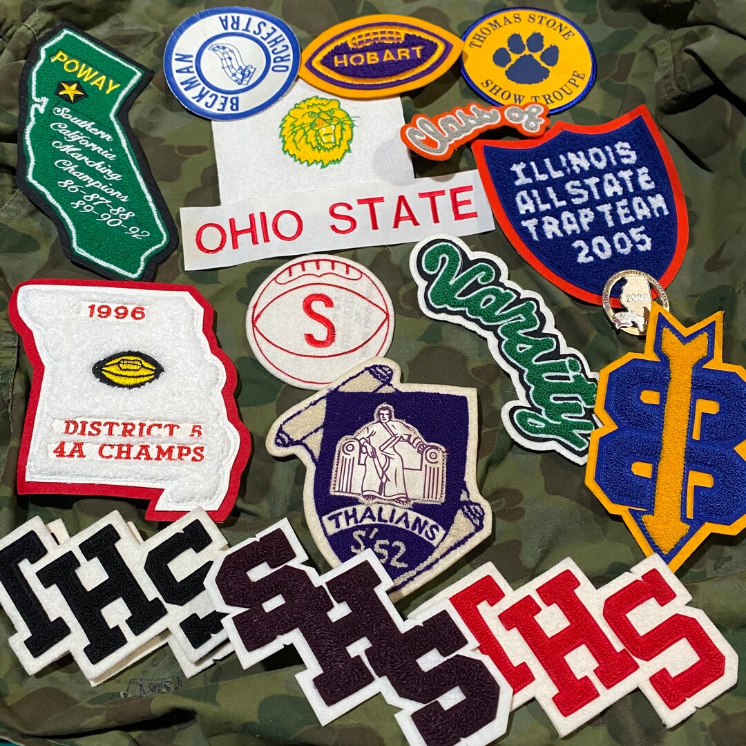 Vintage Varsity Club Patches Sports Balls and More - Etsy