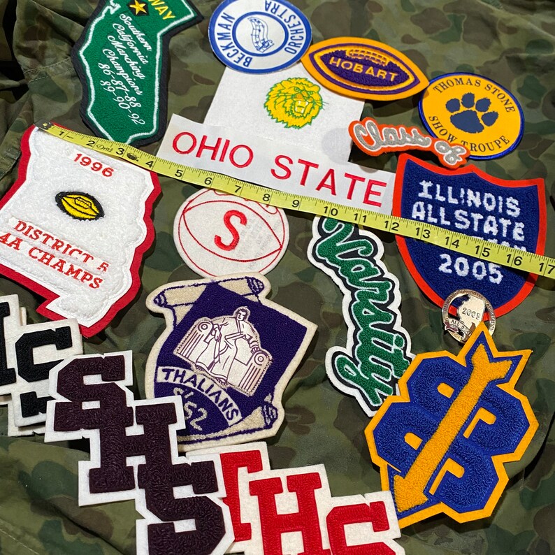 Vintage Varsity Club Patches Sports Balls and More - Etsy