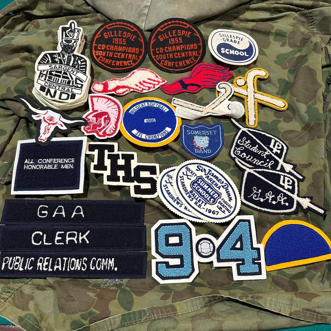 Vintage Varsity Club Patches Sports Balls and More - Etsy