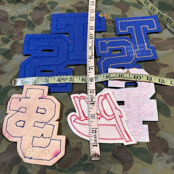 Vintage Varsity Letterman Patch - Double letters - Gem