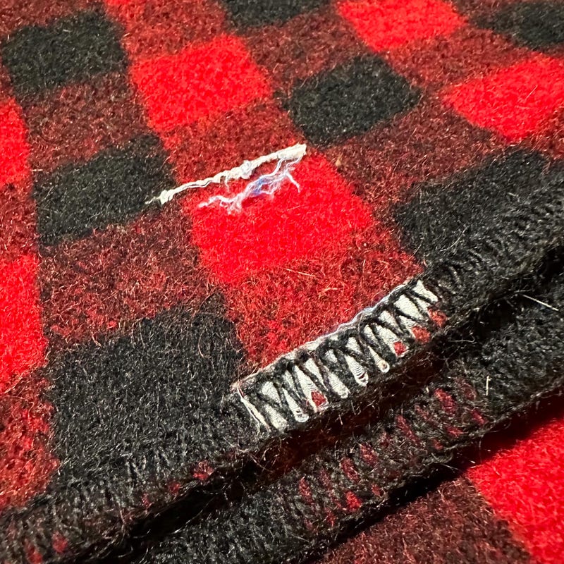 Plaid Wool Throw - Etsy