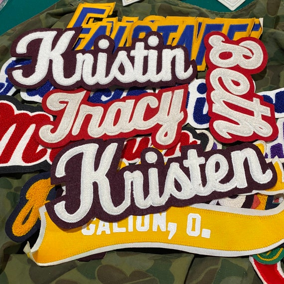 Vintage Varsity Name Patches - Etsy
