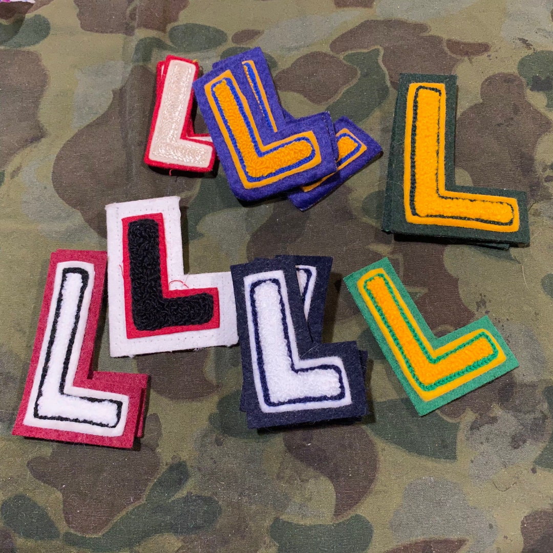 Vintage Letter L Patches Varsity - Etsy