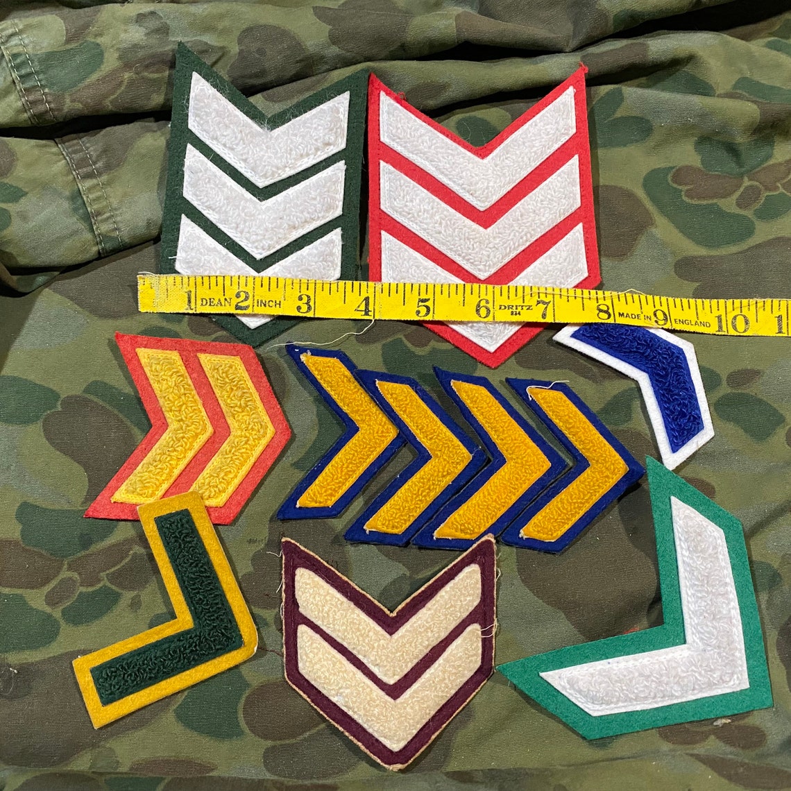 Vintage Varsity chevron Patches | Etsy