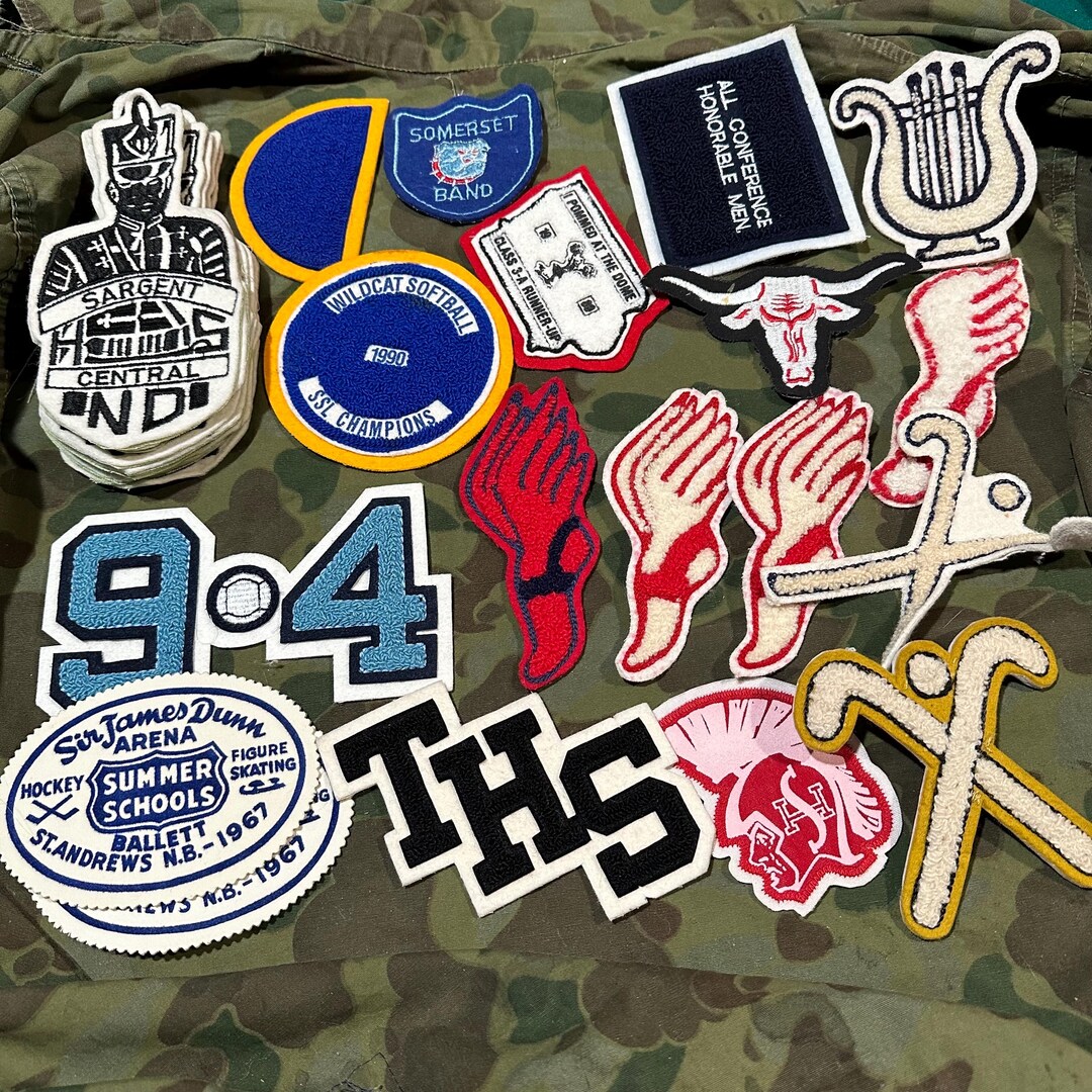 Vintage Varsity Club Patches Sports Balls and More - Etsy