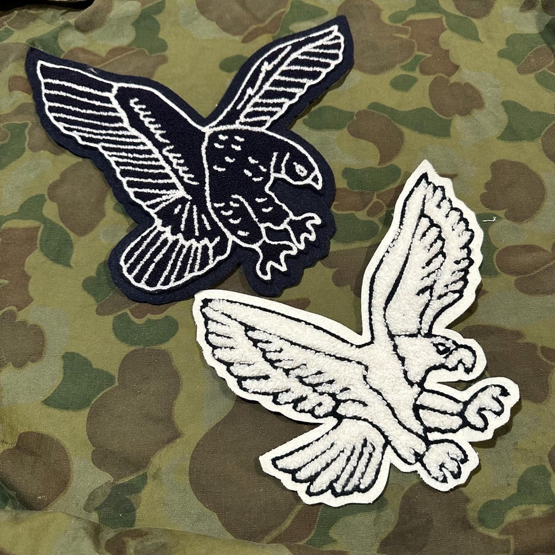 Vintage Diving Eagle Varsity Letterman Mascot Patches - Etsy