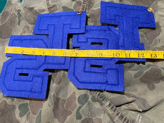 Vintage Varsity Letterman Patch - Double letters - Gem