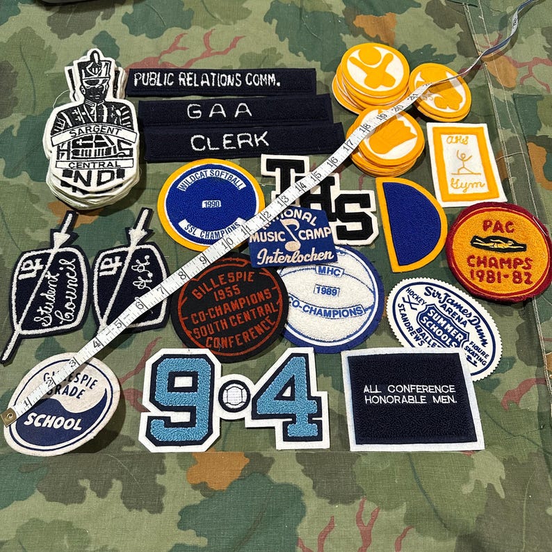 Vintage Varsity Club Patches Sports Balls and More - Etsy