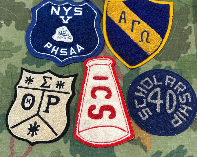 Vintage Chenille Club Patches Letterman - Etsy
