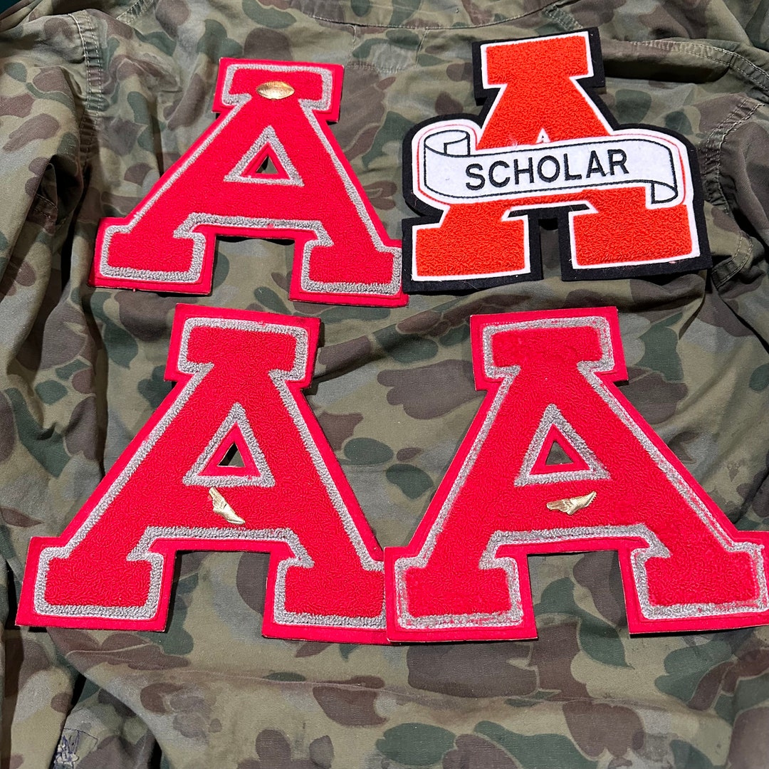 Vintage Varsity Patch - Chenille A 8 Inches - Etsy