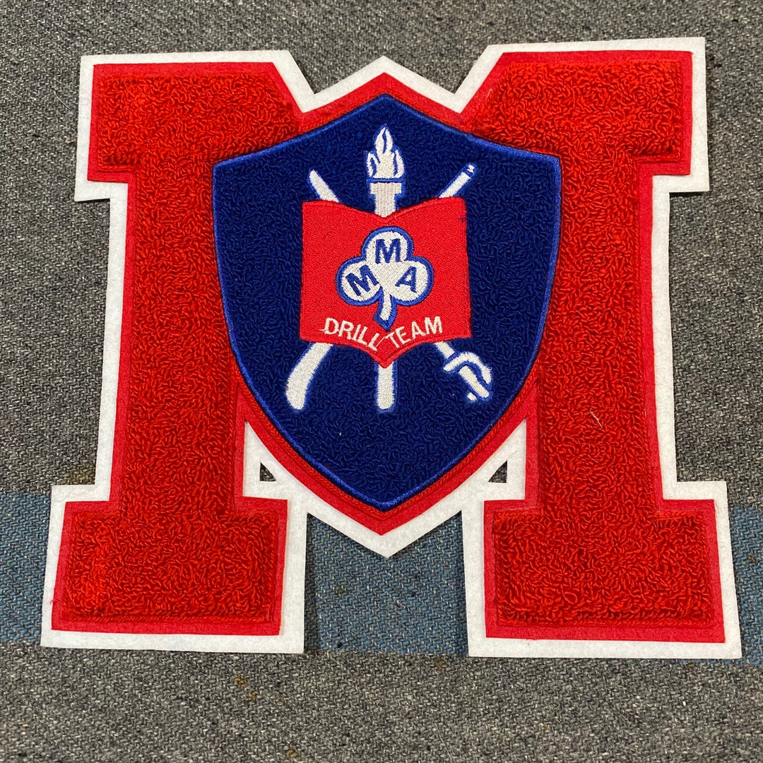 Large Varsity Letter M Chenille Patch 9 Inches Letterman - Etsy