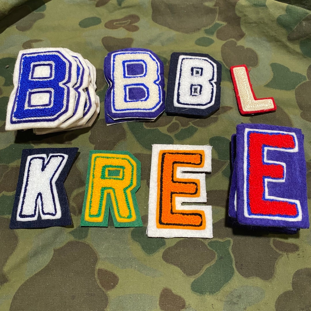 Vintage Varsity Letter Patches 2-3 Inches - Etsy