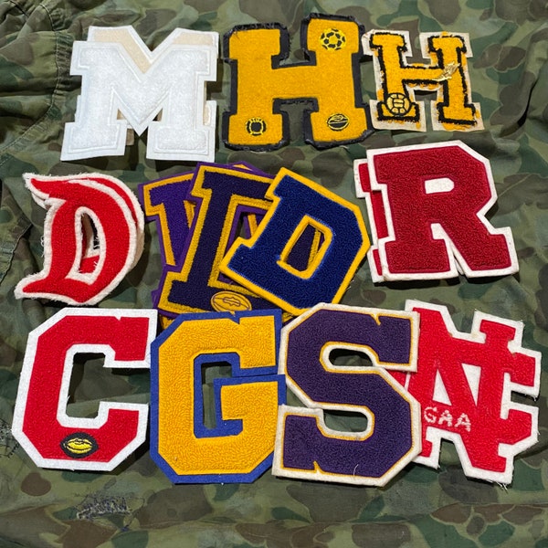 Letterman Patches - Etsy