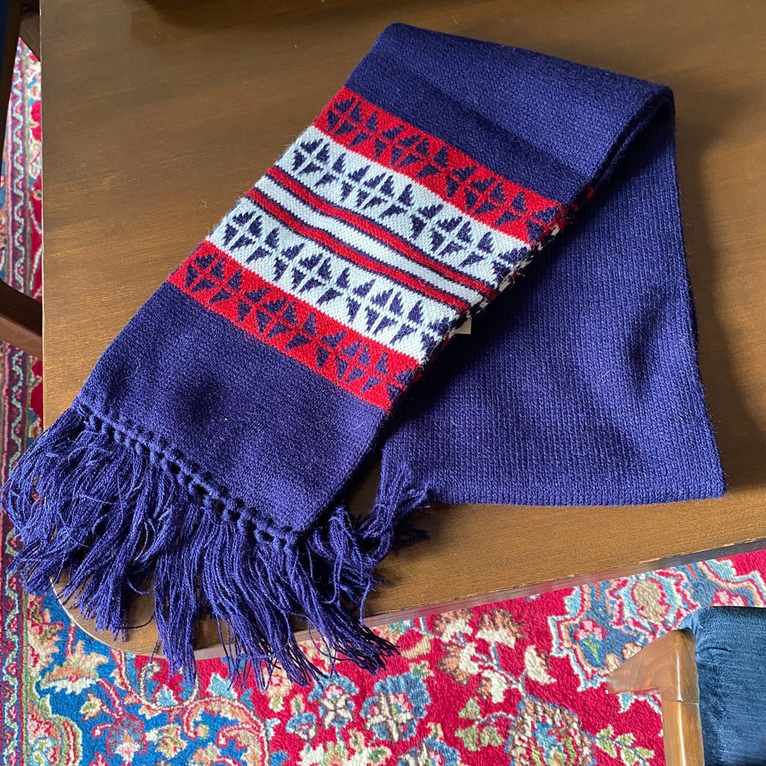 Vintage Sears Nordic Scarf Deadstock With Tags - Etsy