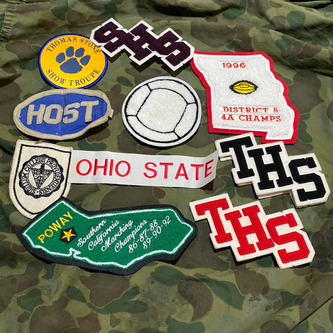 Vintage Varsity Club Patches Sports Balls and More - Etsy