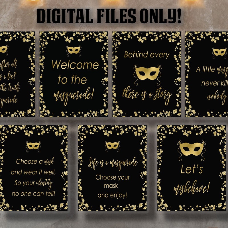 Masquerade Party Decorations - Etsy