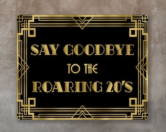 Goodbye to Roaring 20s - Etsy UK