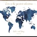 World Map Wedding Guest Book Guest Book Map Anniversary - Etsy